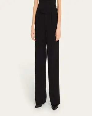 Proenza Schouler Weyes Flared Pants - Black