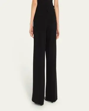 Proenza Schouler Weyes Flared Pants - Black