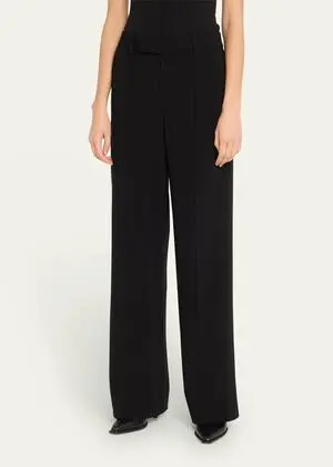 Proenza Schouler Weyes Flared Pants - Black