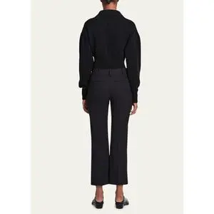 Proenza Schouler Marlene Tropical Wool Kick-flare Pants