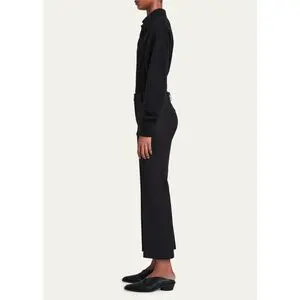 Proenza Schouler Marlene Tropical Wool Kick-flare Pants