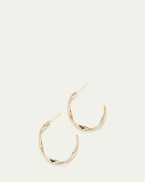 Meredith Frederick 14k Yellow Twisted Hoop Earrings