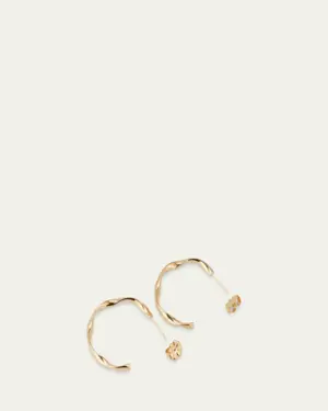 Meredith Frederick 14k Yellow Twisted Hoop Earrings