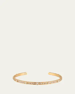 VILTIER 18k Yellow Rayon Diamond Bangle - Gold