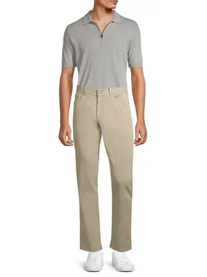 Canali Garment-dyed Five-pocket Pants