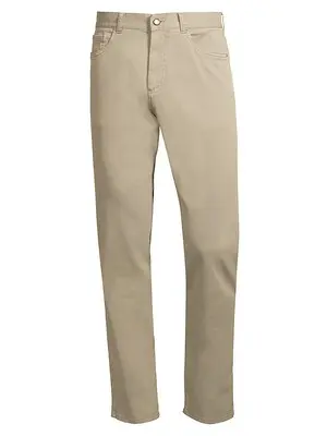 Canali Garment-dyed Five-pocket Pants