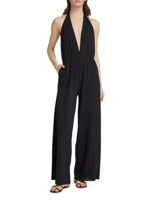 ERES Abby Halter Plunge Jumpsuit