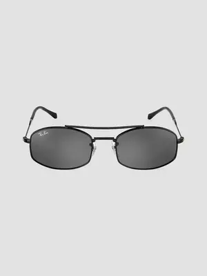 Ray-ban Rb3719 54mm Oval Sunglasses Black