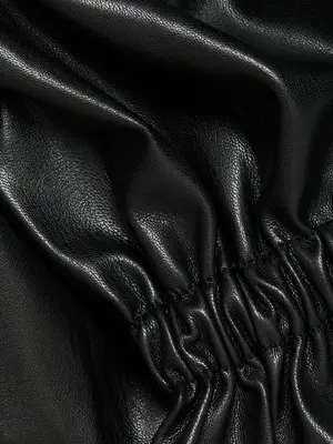 Cinq À Sept Holly Faux Leather Puff-sleeve Jacket - Black