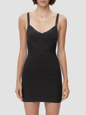 Herve Leger Icon Bandage Body-con Minidress