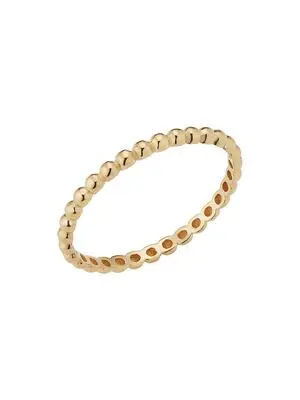 ORADINA Women's 14K Yellow Gold Have A Ball Stack Ring - Yellow Gold  Yellow Gold