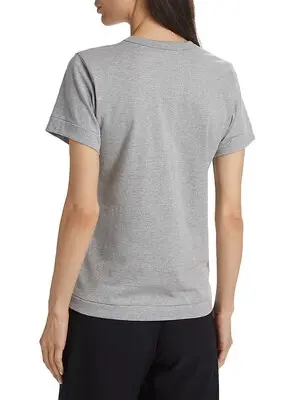 Play Comme Des Garcon Heart Logo Cotton T-shirt