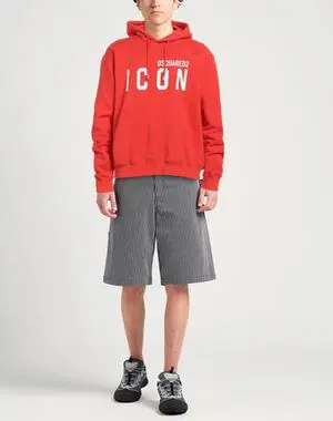 Dsquared2 Cotton And Elastane Hooded Sweatshirt - Tomato Red