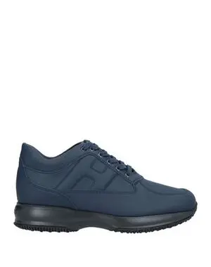 Hogan Interactive Leather Sneakers Navy Blue