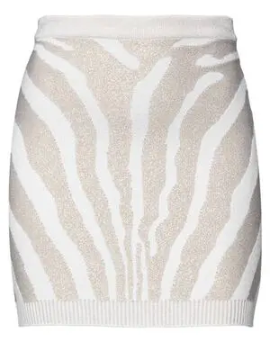 Balmain Mini Skirt In Viscose Blend - White