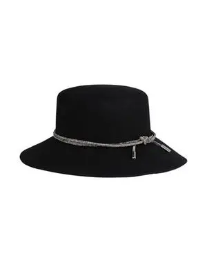 Borsalino Felt Fedora With Appliqués - Black