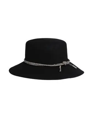 Borsalino Felt Fedora With Appliqués - Black