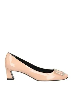 ROGER VIVIER Pumps In Leather - Salmon Pink