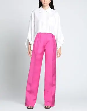 Valentino Garavani Virgin Wool And Silk Pants - Pink