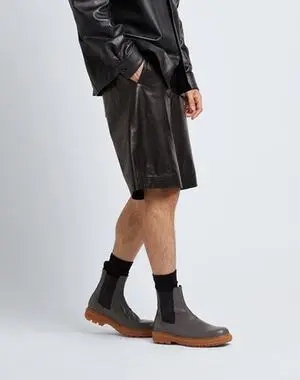 8 BY YOOX Rubber Leather Chelsea Boot Ankle Boots Calfskin - Grey