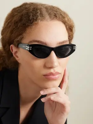 Dior Cdior B1u Cat-eye Sunglasses - Black