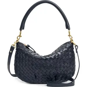 Clare V. Petit Moyen Woven Messenger Bag Twilight