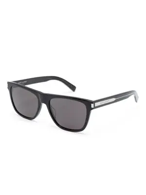 Saint Laurent Logo-engraved Square-frame Sunglasses