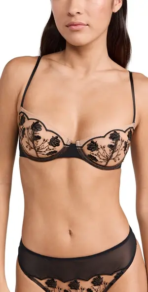 SKARLETT BLUE Enamoured Balconette Underwire Bra - Black Combo