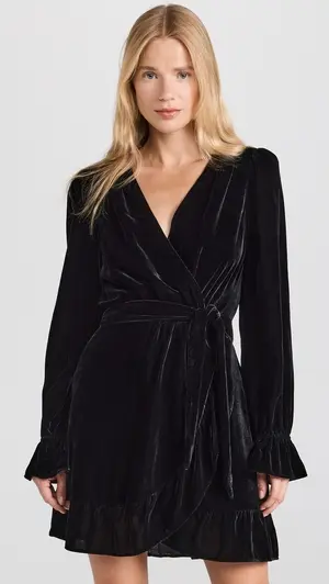 Paige Ysabel Velvet Mini Dress