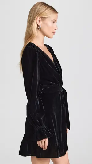 Paige Ysabel Velvet Mini Dress