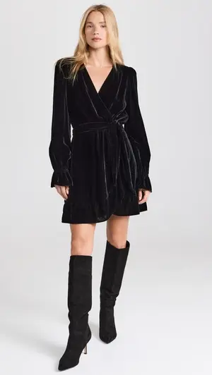 Paige Ysabel Velvet Mini Dress