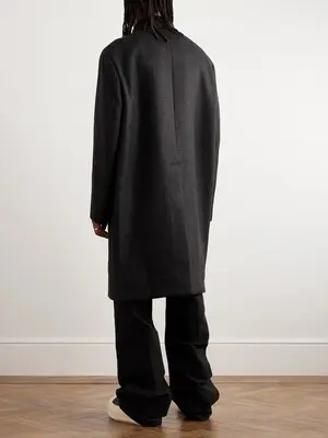 Rick Owens Jumbo Mélange Wool-felt Coat