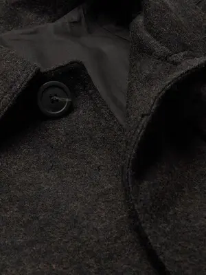 Rick Owens Jumbo Mélange Wool-felt Coat