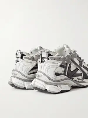 Balenciaga Runner Distressed Sneakers - Gray