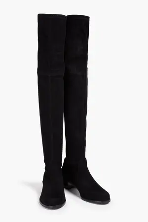 STUART WEITZMAN Suede Over-the-knee Boots