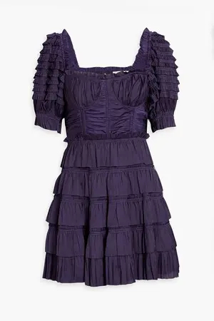 Ulla Johnson Lucette Tiered Mini Dress