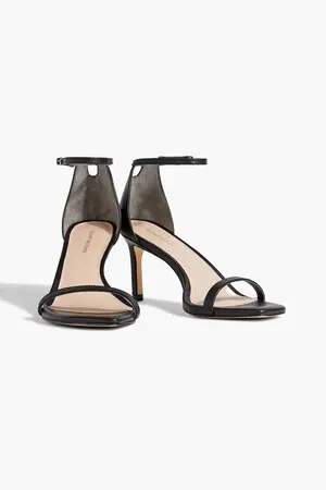 STUART WEITZMAN Amelina 75 Leather Sandals - Black