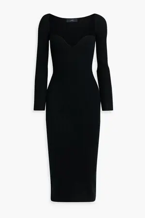 Arch4 Coco Ribbed Cashmere Midi Dress