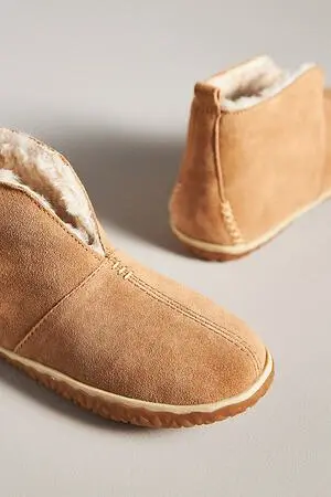 Minnetonka Tucson Slipper Boots - Sand
