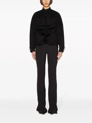 Emilio Pucci Ruffled-placket Wool Jacket