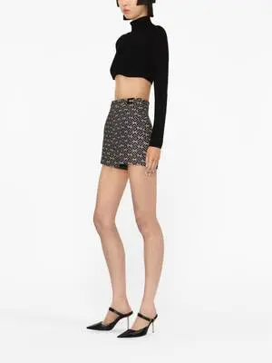 Elisabetta Franchi High-neck Cropped Jumper