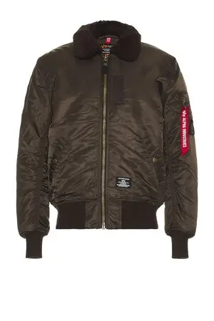 Alpha Industries B-15 Mod Flight Jacket Chocolate