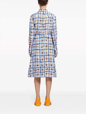 Marni Graphic-print Silk Midi Skirt