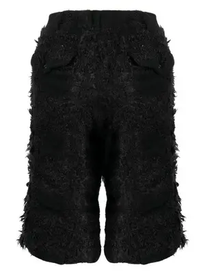 Comme Des Garçons Faux-shearling Wool Shorts