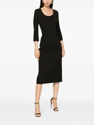 Dolce & Gabbana Midi Wool-blend Dress