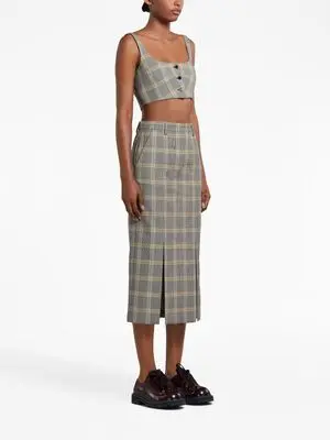 Marni Virgin Wool-blend Cropped Top