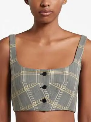 Marni Virgin Wool-blend Cropped Top
