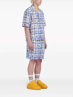 Marni Printed Tailored Shorts - Blue