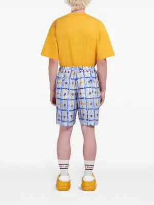 Marni Printed Tailored Shorts - Blue