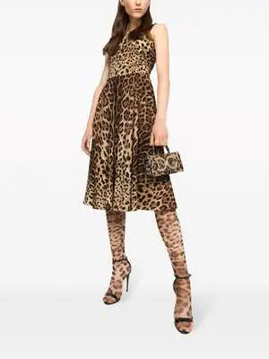 Dolce & Gabbana Midi Leopard-print Dress